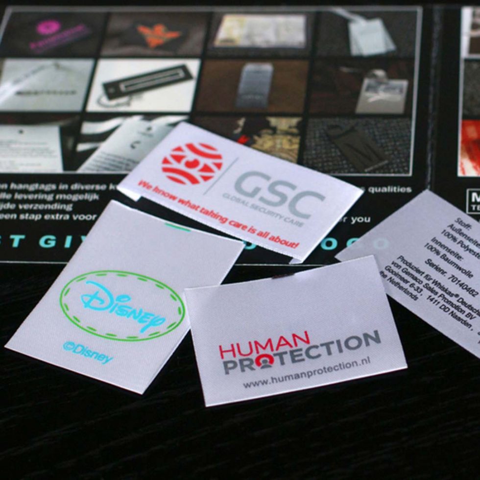 Bedrukte labels | Market Textiel-Etiketten